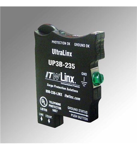 ULTRALINX 66 BLOCK PROT, 235V CLAMP, 350mA FUSE IND LTS S25 (PART #: UP3B-235)