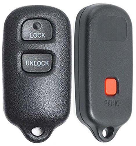 Keymall keyless Entry Replacement Car Key 2+1B Fob Remote for Toyota Tacoma Tundra Camry Installed Keyless Entry RS320, BAB237131-056