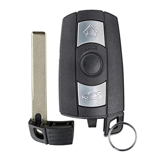 keyless Entry Remote fob 3 Buttons Replacement PCF7952 Chip for BMW CAS3 3/5 Series X5 X6 with Comfort Access 315MHz KR55WK49127 KR55WK49123 315MHz (Pack of 1)