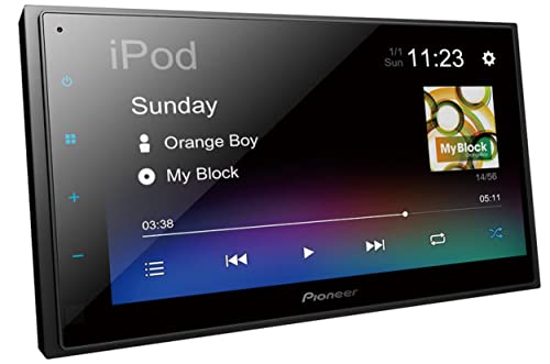Pioneer 6.8" Double DIN Touchscreen Display, Apple iPhone and Android Music Support, Bluetooth in-Dash AM/FM Front USB Digital Multimedia Car Stereo Receiver/Free Alphasonik Earbuds