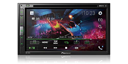 Pioneer 6.8" Double DIN Touchscreen Display, Apple iPhone and Android Music Support, Bluetooth in-Dash AM/FM Front USB Digital Multimedia Car Stereo Receiver/Free Alphasonik Earbuds