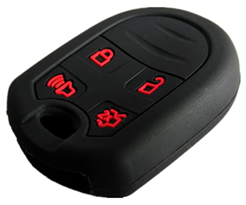 Smart Key Fob Cover Case Protector Keyless Remote Holder for Ford F150 F250 F350 2006-2015 Explorer Mustang Fusion Explorer Taurus Expedition Lincoln MKS MKX MKZ Navigator
