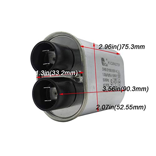 Meter Star CQC&VDE Universal Household Microwave High Voltage Capacitor 1.05uf ch85 21105 2100V AC H.V.Capacitor 10/85/21 50/60Hz NO PCB,VDE EN61270-1