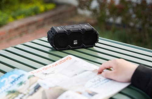 Altec Lansing LifeJacket Jolt - Waterproof Bluetooth Speaker, Durable & Portable Speaker with Qi Wireless Charging and Voice Assistant, Black