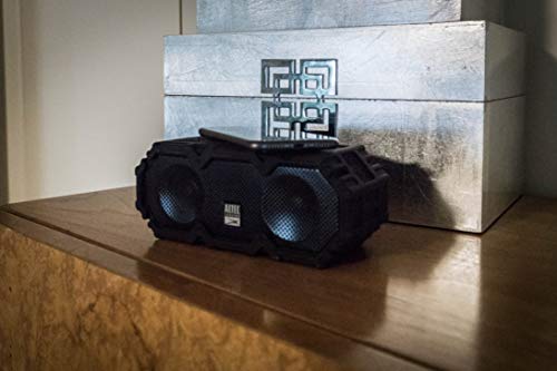Altec Lansing LifeJacket Jolt - Waterproof Bluetooth Speaker, Durable & Portable Speaker with Qi Wireless Charging and Voice Assistant, Black