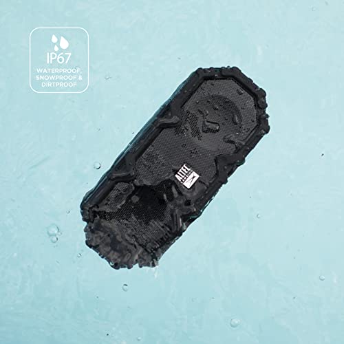 Altec Lansing LifeJacket Jolt - Waterproof Bluetooth Speaker, Durable & Portable Speaker with Qi Wireless Charging and Voice Assistant, Black