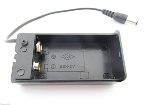Connector and Terminal 9V 9-Volt PP3 Battery Holder Box Case Cover Switch DC Power 5.5mm x 2.1mm Male