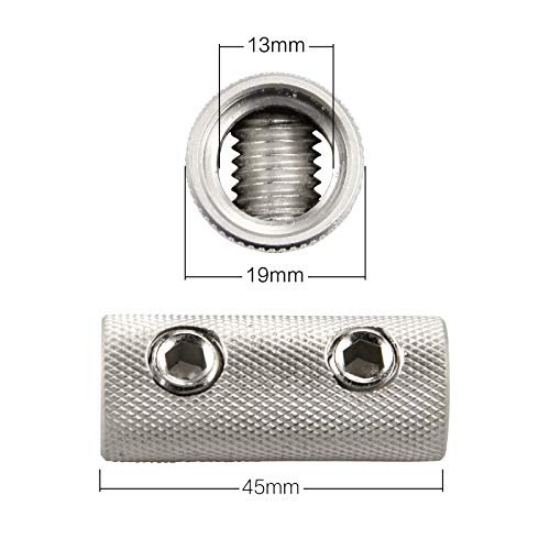 ZOOKOTO 2Pcs 0/1 Gauge Wire Audio Car Brass Terminal Butt Connectors Car Stereo Power or Ground Wire Splice Coupler