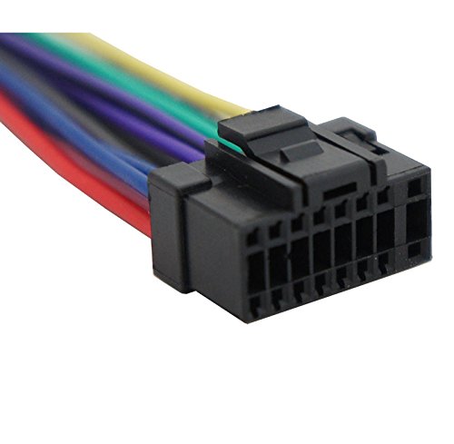 Harmony Audio HA-ALP16B Compatible with Alpine CDA-9883 HA-ALP16B Aftermarket Stereo Replacement 16 Pin Radio Wire Harness