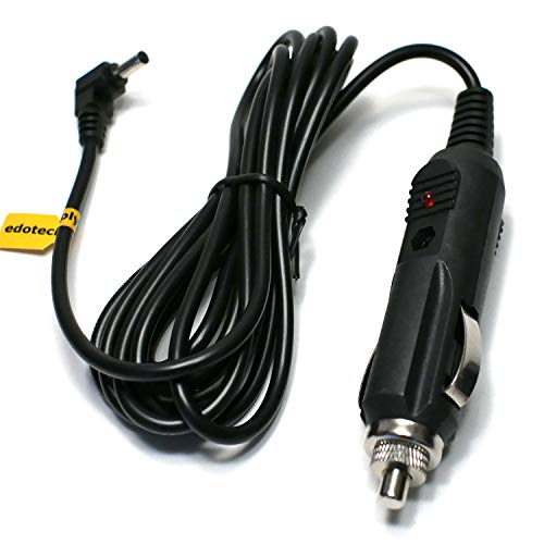 EDO Tech Car Adapter Cable Power Cord for Cobra Rad480i 250 350 450 500g 950 Xrs9955 Spx6655 Spx955 Spx5500 Esd9275 Esd9110 Esd7570 Rad450 Xrs9845 Xrs9880 Radar Laser Detector (6.5 ft Long)