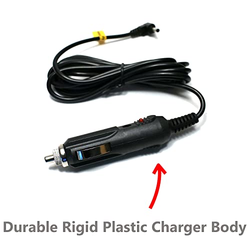EDO Tech Car Adapter Cable Power Cord for Cobra Rad480i 250 350 450 500g 950 Xrs9955 Spx6655 Spx955 Spx5500 Esd9275 Esd9110 Esd7570 Rad450 Xrs9845 Xrs9880 Radar Laser Detector (6.5 ft Long)