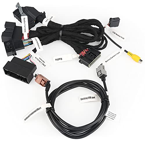 SYNC 1 to SYNC 3 4" to 8" PNP Conversion Harness, Suitable for Ford Edge Fusion F-150 Mustang Super Load Power Harness Adapter and USB Interface Module Adapter and APIM Cable