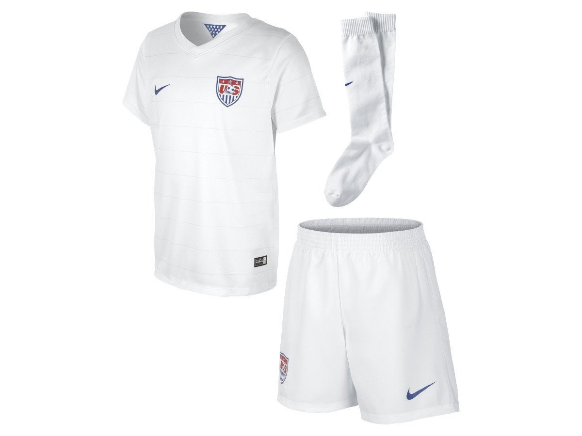 Nike USA Little Boys Home Kit World Cup 2014 [Football White] (M)