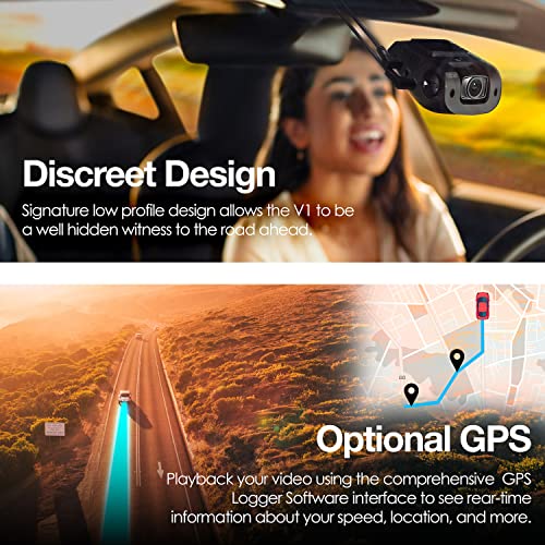 RexingUSA V1-4K Ultra HD Car Dash Cam with Wi-Fi 2.4” LCD Screen | 170° Wide Angle Dashboard Camera Recorder with G-Sensor | WDR | Loop Recording | Supercapacitor | Mobile App | 256GB Supported