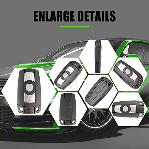 SCITOO 2pcs New Uncut Key Fob Keyless Entry Remote fit for X5 X6 Z4 for 1 3 5 6 7 Accessories KR55WK491