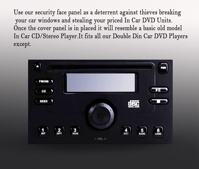 7 INCH Security Face Panel for Double Din CAR DVD Player Anti-Theft Panel