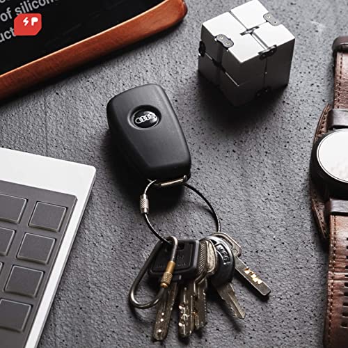 Metal Cable Ring Black and Red Bundle