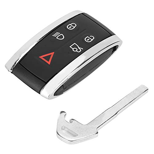 Senyar Car Key Fob, Car Remote Key Fob Shell Case Replacement Fits for Jaguar XF 2009-2012 for Jaguar S-Type 2007-2008 5 Button
