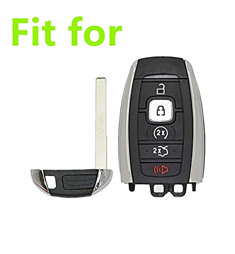 Smart Key Fob Case Protector with Key Chain for 2017-2021 Lincoln MKC, MKZ, MKX, Continental, 2018-2021 Lincoln Navigator, 2020-2021 Lincoln Nautilus (Note: Only for Push Button Start)