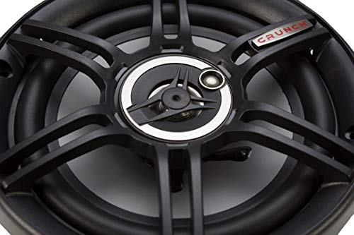 Crunch CS-653 300 Watts 6.5-Inch 3-Way 4 Ohms Car Audio CS Speakers with Dome Tweeters and Stamped Steel Basket, Black, 2 Pack