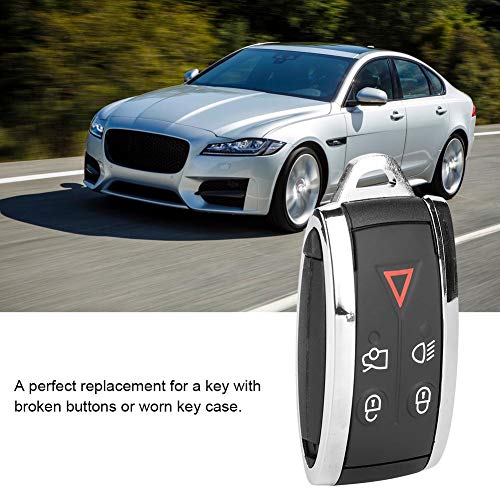 Senyar Car Key Fob, Car Remote Key Fob Shell Case Replacement Fits for Jaguar XF 2009-2012 for Jaguar S-Type 2007-2008 5 Button
