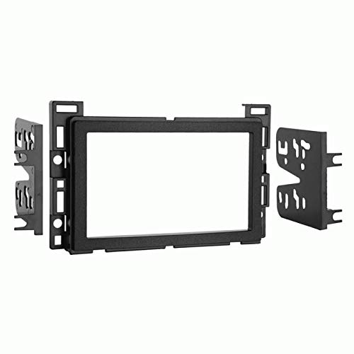 Carxtc Double Din Install Car Stereo Dash Kit for a Aftermarket Radio Fits 2007-2010 Chevy Cobalt Trim Bezel is Painted Matte Black T