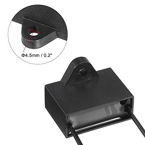 uxcell Ceiling Fan Capacitor CBB61 3.5uF 250V AC 2 Wires Metallized Polypropylene Film Capacitor 37x26x15mm for Electric Fan Pump Motor Generator 3Pcs
