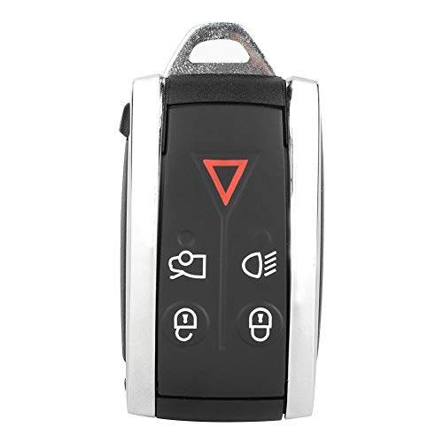 Senyar Car Key Fob, Car Remote Key Fob Shell Case Replacement Fits for Jaguar XF 2009-2012 for Jaguar S-Type 2007-2008 5 Button