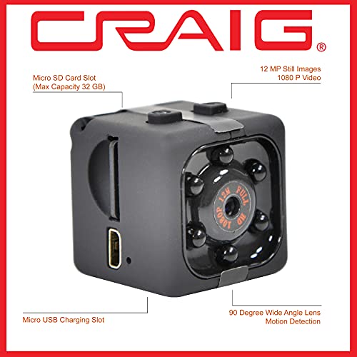Magnavox MCC9043 Mini Dash Cam with 1080p High Resolution and Built-In Microphone in Black | Supports Loop Recording | Motion Detection | Ultra-wide Angle Lens | Car Dashboard Camera Recorder |