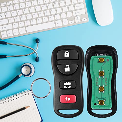 Remote Key Replacement for FCCID: KBRASTU15 CWTWB1U733 fits for 2003 2004 2005 2006 2007 2008 2009 Nissan 350Z Altima Nissan Armada Maxima Murano Quest/ 2007-2015 Nissan Sentra Versa Keyless Entry