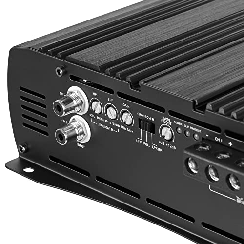 NVX XAD21 2000W RMS 1-OHM Stable Full Bridge Class D High Power Competition Full Range Bridgeable 2-Channel Car Audio MOSFET Amplifier