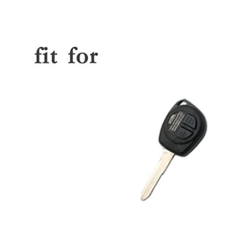 SEGADEN Silicone Cover Protector Case Holder Skin Jacket Compatible with SUZUKI 2 Button Remote Key Fob CV4545 Black