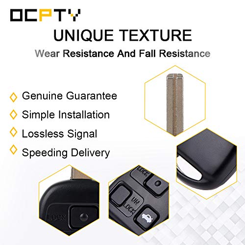 OCPTY 1X Flip Key Entry Remote Control Entry Remote Key Fob Transponder Ignition Key fit for 01 02 03 04 05 06 for L uxus LS430 ES330 HYQ12BBT 89785-50031