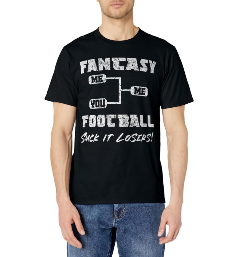 Vintage Fantasy Football Draft Party Kit Funny Sports Winner T-Shirt