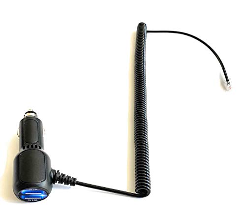 DCPOWER Coiled/Curled Power Cord Replacement for Escort MAX 360, Escort MAX 360C Radar Detector