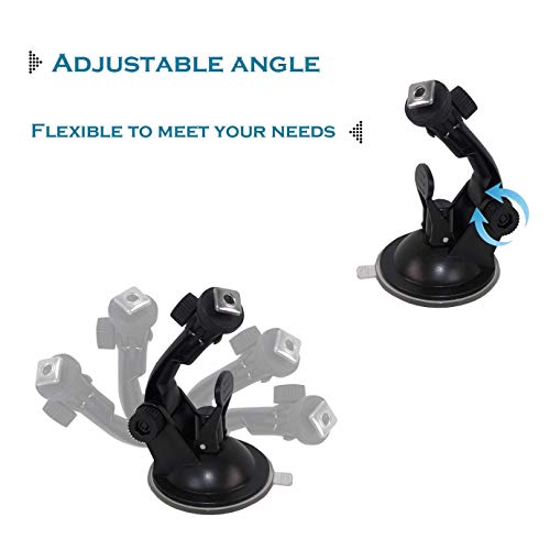 Collyon Windshield Mount,Car Windshield Suction Cup Camera Mount for 7 inch Display Monitor of Backup Camera
