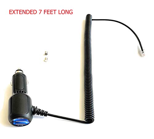 DCPOWER Coiled/Curled Power Cord Replacement for Escort MAX 360, Escort MAX 360C Radar Detector