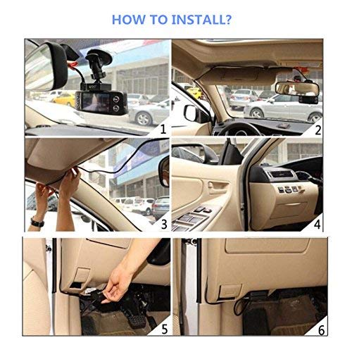 REARMASTER Universal OBD Power Cable for Dash Camera,24 Hours Surveillance/Acc Mode with Switch Button(Micro USB Port)