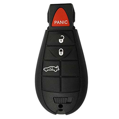 BESTHA 2 New Replacement 4 Button Keyless Entry Remote Key Fob Transmitter for M3N5WY783X Chrysler 300/Dodge Charger Challenger Magnum with Ignition Key IYZ-C01C