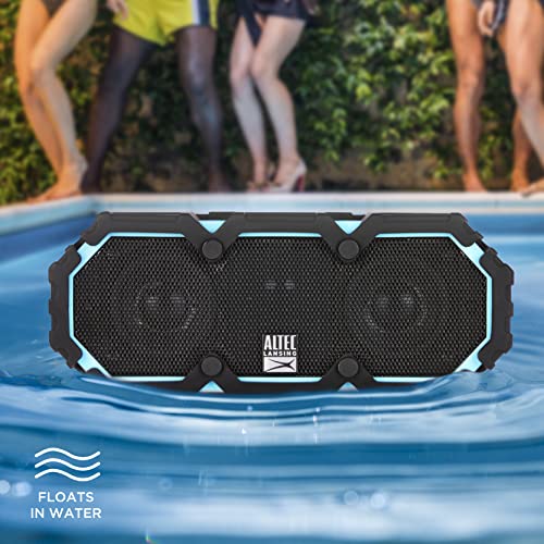 Altec Lansing LifeJacket 2 - Waterproof Bluetooth Speaker, Floating Portable Speaker for Travel & Outdoor Use, Deep Bass & Loud Sound, 30 Hour Playtime