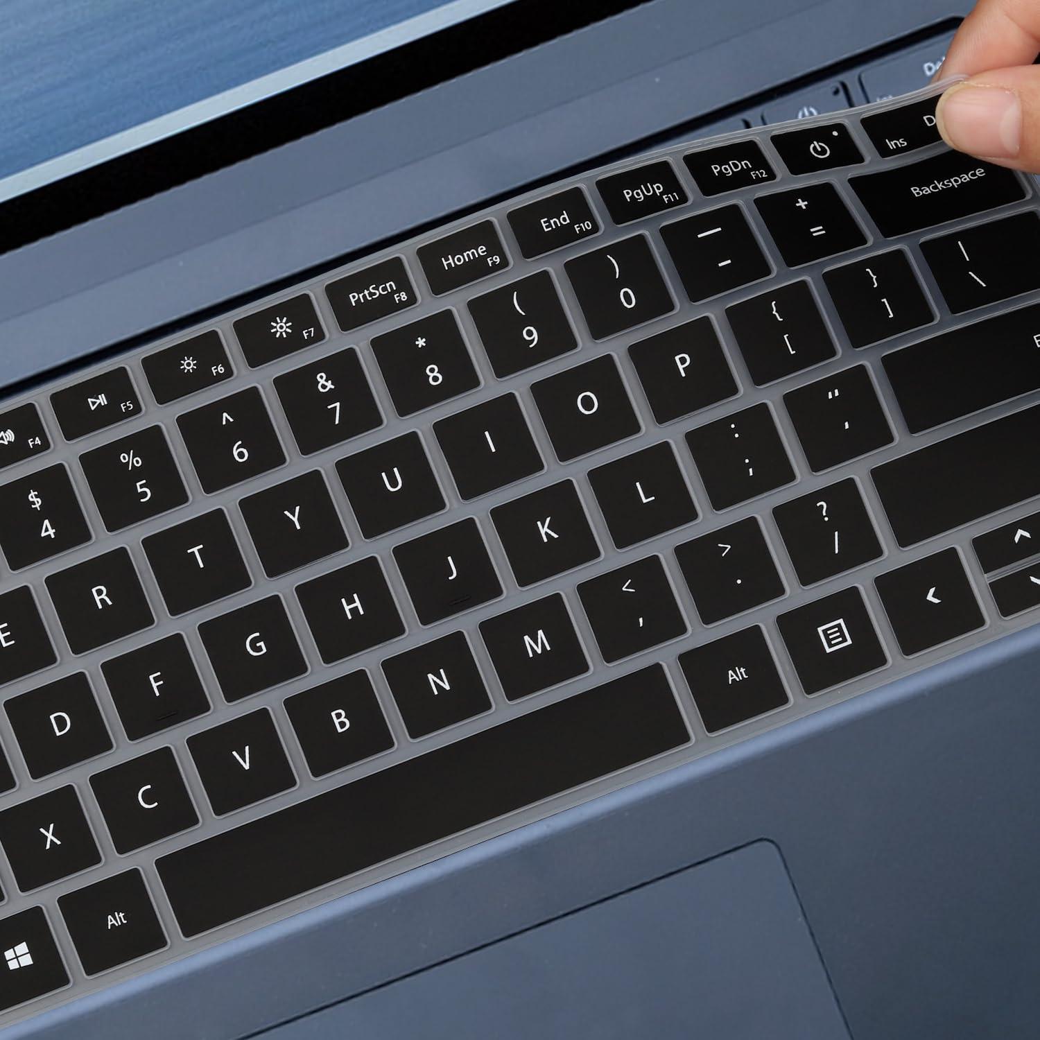 Keyboard Cover for Microsoft Surface Laptop 6/ Surface Laptop 5/Surface Laptop 4 13.5" 15" Laptop, Surface Laptop Studio 2 (2023), Surface Laptop Studio 14.4" Keyboard Protective Cover Skin-Black