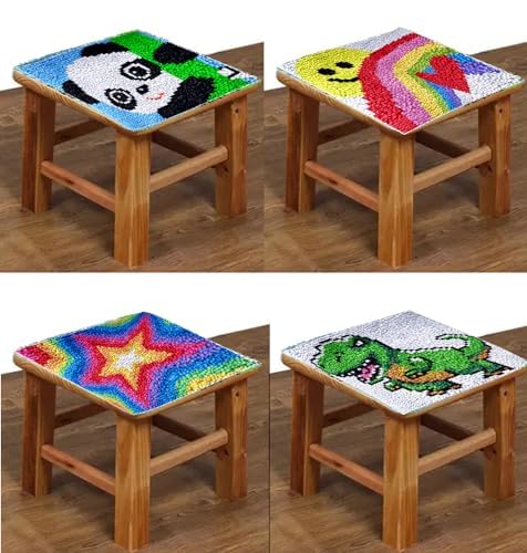 Puzamen Latch Hooks for Kids, Latch Hook Rugs for Beginners Soccer