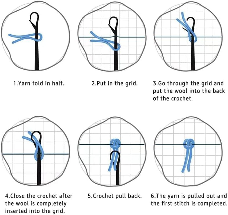 Puzamen Latch Hooks for Kids, Latch Hook Rugs for Beginners Soccer