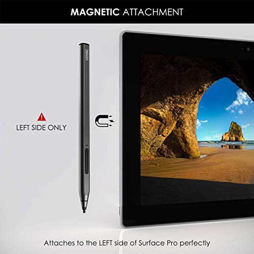 Stylus Pen for Surface Pro, Uogic Stylus Pen with Palm Rejection, Smooth Writing,1024 Levels Pressure, Rechargeable, for Surface Pro (3 Gen and Later Versions), Surface Go (1/2/3 Gen), and More.