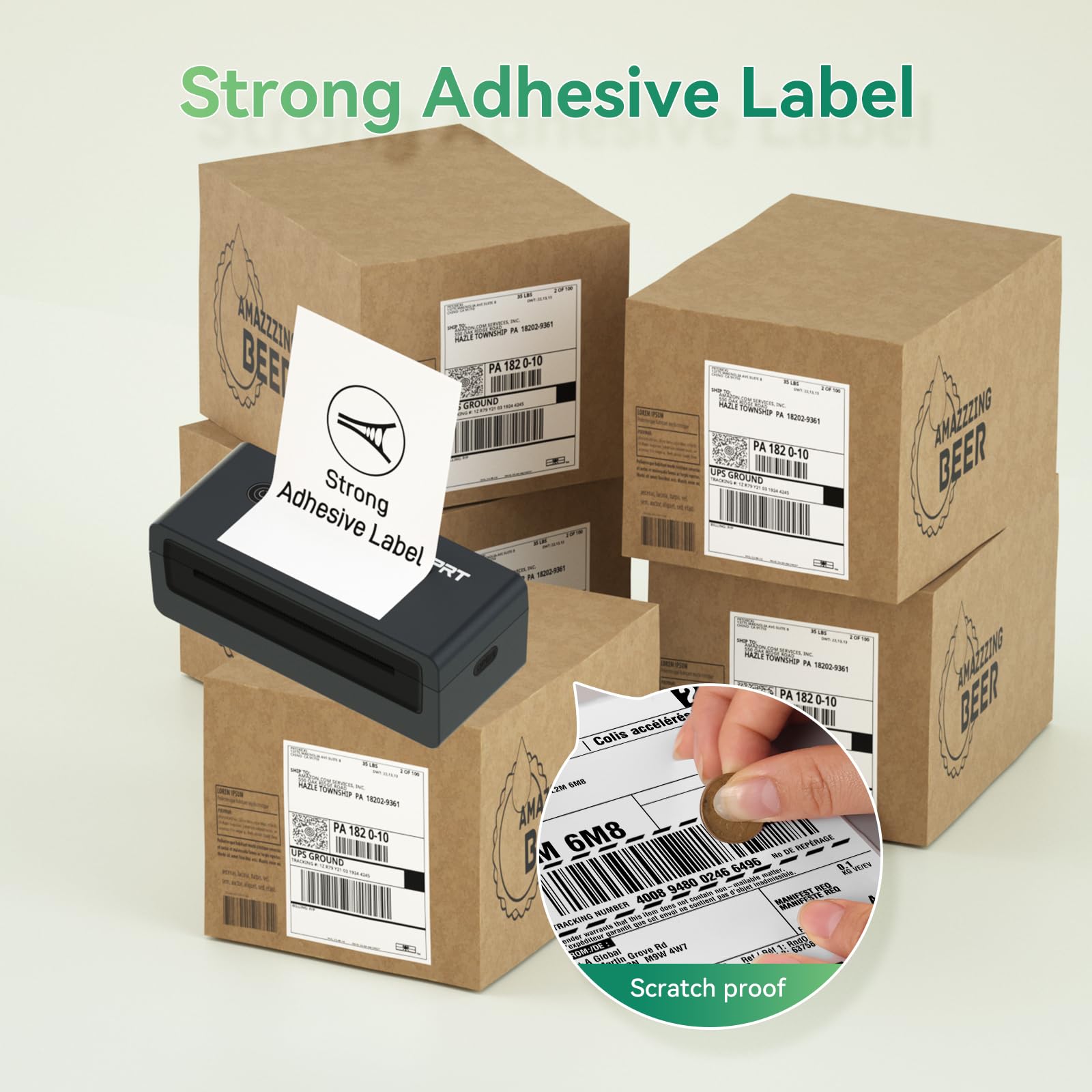 Thermal Label Printer - iDPRT SP410 Thermal Shipping Label Printer, 4x6 Label Printer, Thermal Label Maker, Compatible with Shopify, Ebay, UPS, USPS, FedEx, Amazon & Etsy, Support Multiple Systems