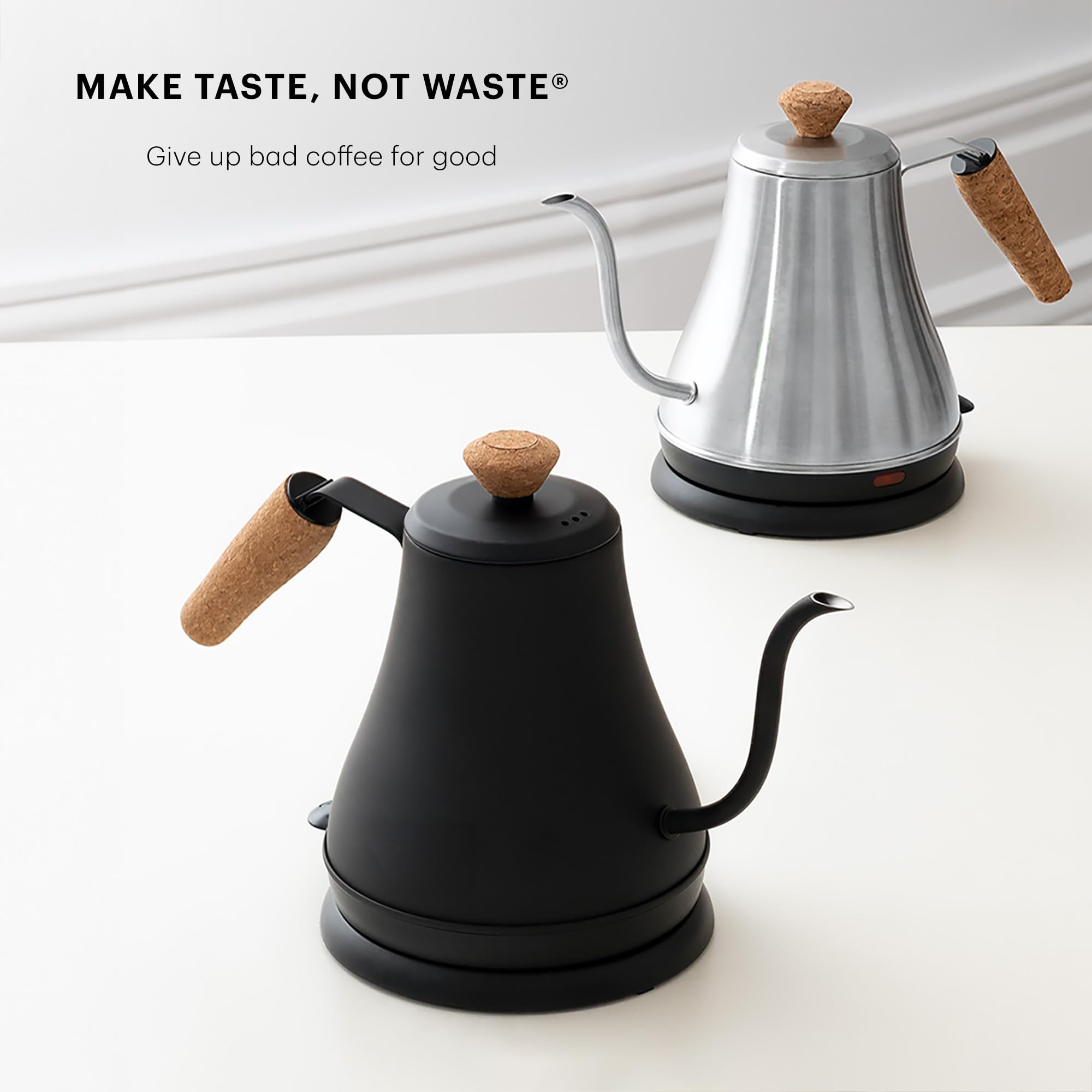 Bodum 11883-259US Melior Gooseneck Electric Water Kettle, 27 Ounce, Matte Black