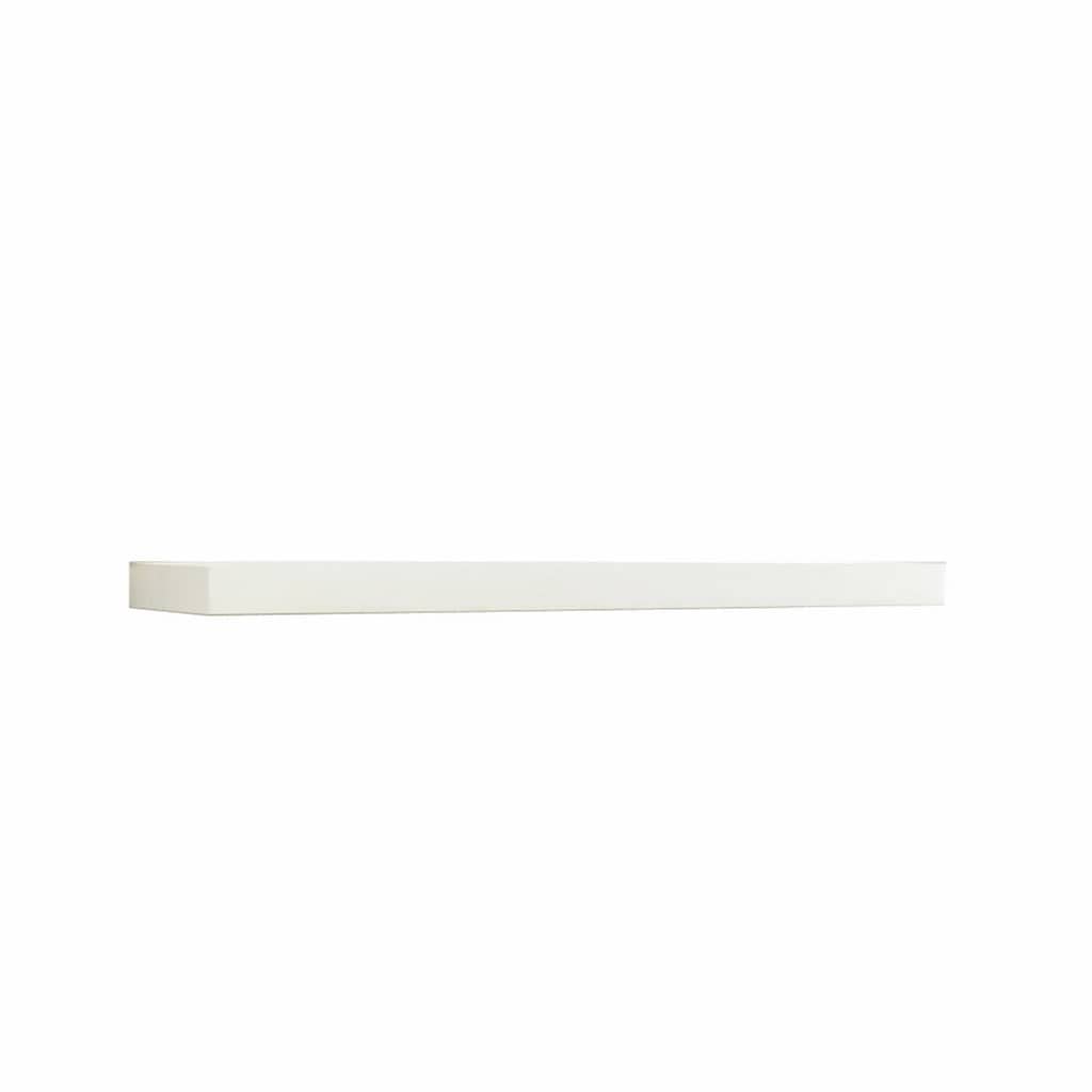 InPlace Shelving, White 0191408 35.4 in W x 10.2 in D x 2 in H Floating Wall Shelf with Invisible Brackets, x x
