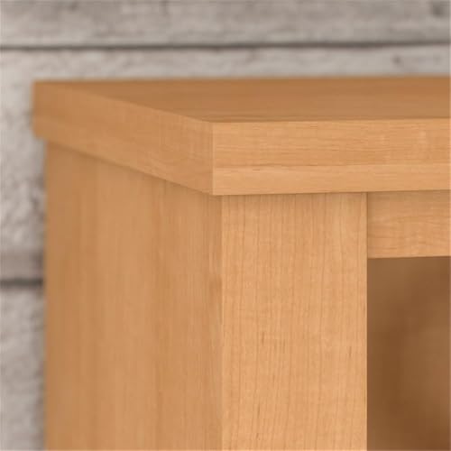 Bush Furniture WC81465 Bookcase, Bookshelf, Large Book Living Room, Home Office, or Entryway, Tall 5 Shelf, Maple Cross