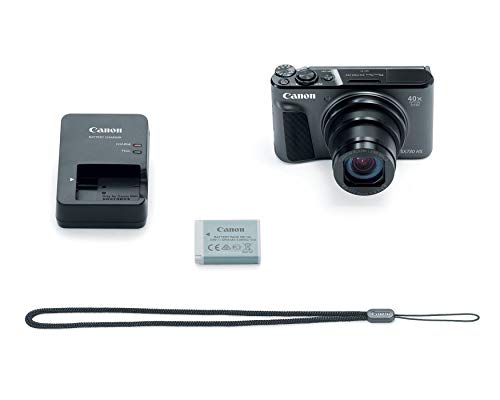 Canon PowerShot SX730 Digital Camera w/40x Optical Zoom & 3 Inch Tilt LCD - Wi-Fi, NFC, Bluetooth Enabled (Black) (Renewed)