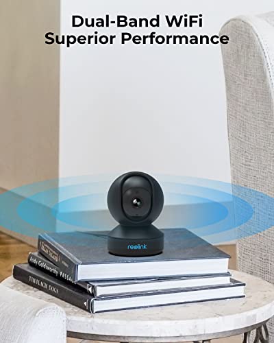 REOLINK E1 Pro 4MP Indoor WiFi Camera Bundle with 32GB Micro SD Card, 2.4/5 GHz Wi-Fi, Two Way Talk, Motion Tracking, Motion Detection for Baby and Pet Monitor